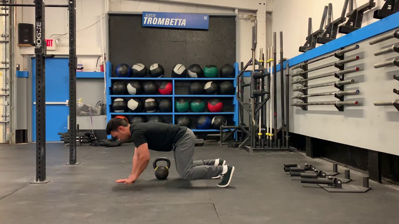 Quadruped Kettlebell Drag - YouTube