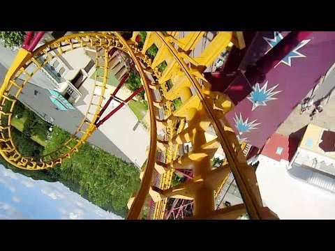 Cobra front seat on-ride HD POV Walibi Belgium - YouTube