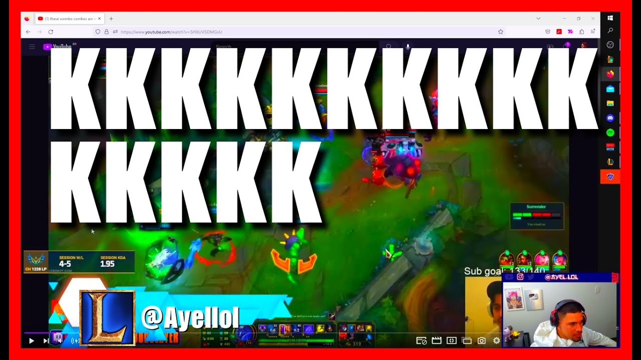 AYELLOL - Kkkkkkkkkkkkkkk | LOL Clips - Familia LoL - YouTube