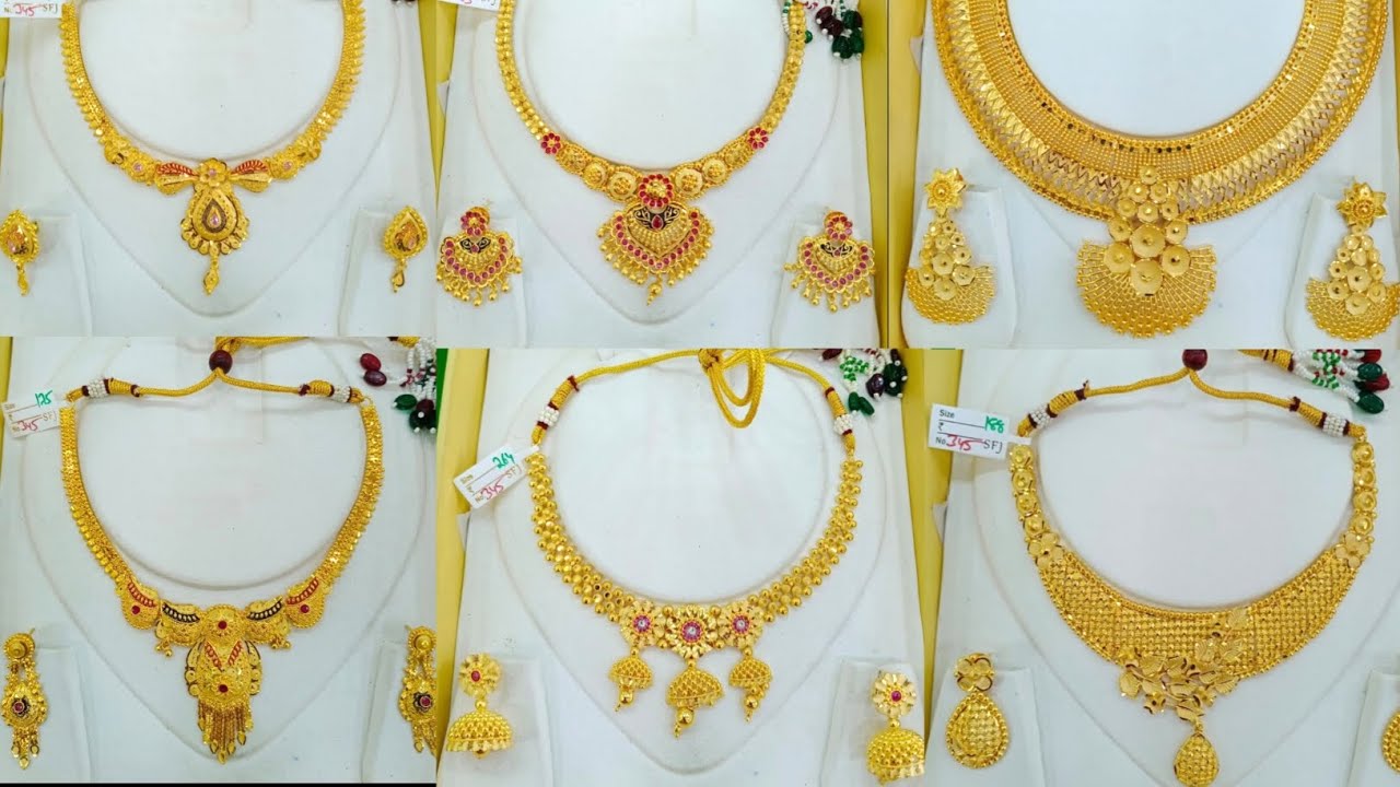 "Elegant Gold Necklace Designs | Trendy & Classic Gold Necklaces for ...