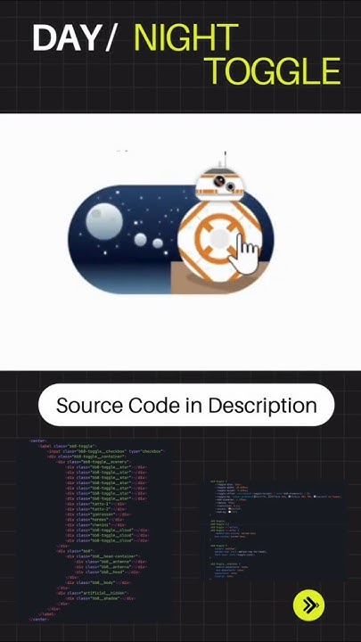 Day & Night Mode Toggle Button using HTML & CSS 🌞🌙 | #shorts #coding #frontend #programming #css ...