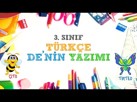 DE'nin Yazımı (DE  BAĞLACI VE DE EKİNİN YAZIMI)
