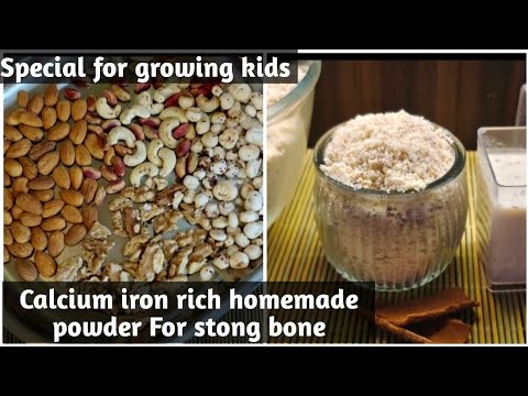Calcium iron rich homemade powder For stong bone/healthy drink/immunity ...