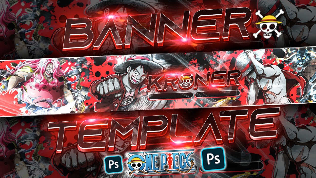 Banner Template One Piece / Photoshop 2023 - YouTube