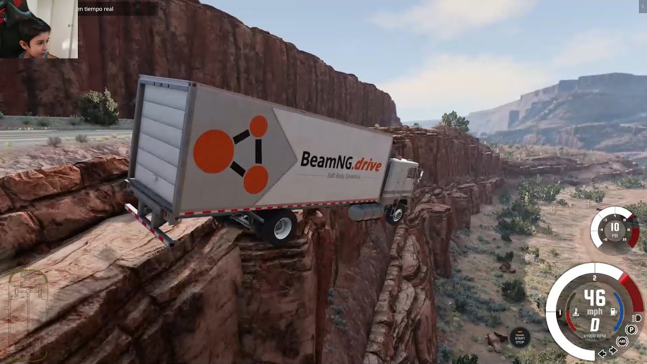 Manejando Un Camión En Beam Ng Drive Youtube