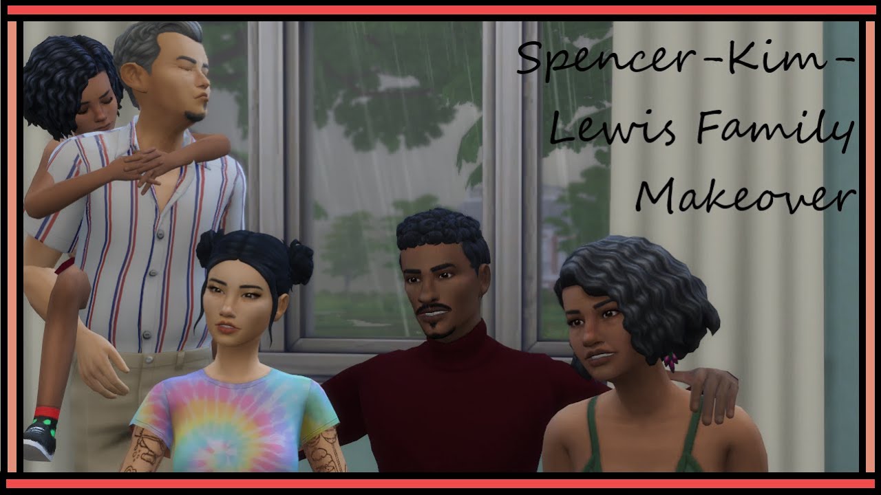 Sims 4 Create a Sim: Spencer-Kim-Lewis Makeover - YouTube