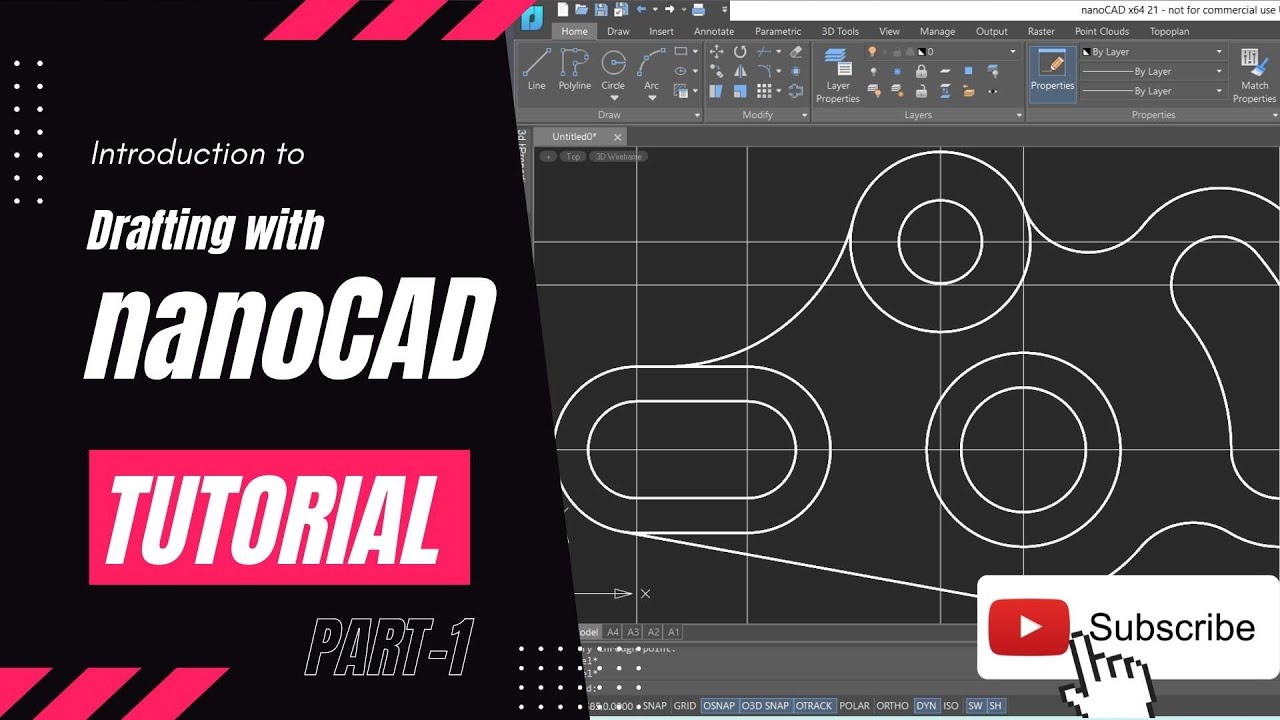 nanoCAD | Introductory Tutorial: Part-1 | Ram Caddsys - YouTube