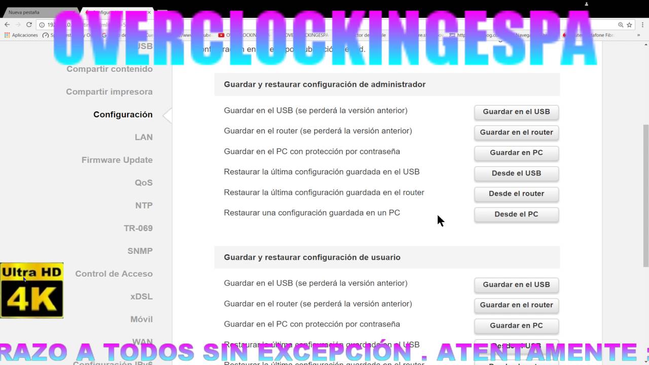 OVERCLOCKINGESPA ROUTER AVANZADO VODAFONE VOX UI 2 5" ACCESO CONTRASEÑA ...