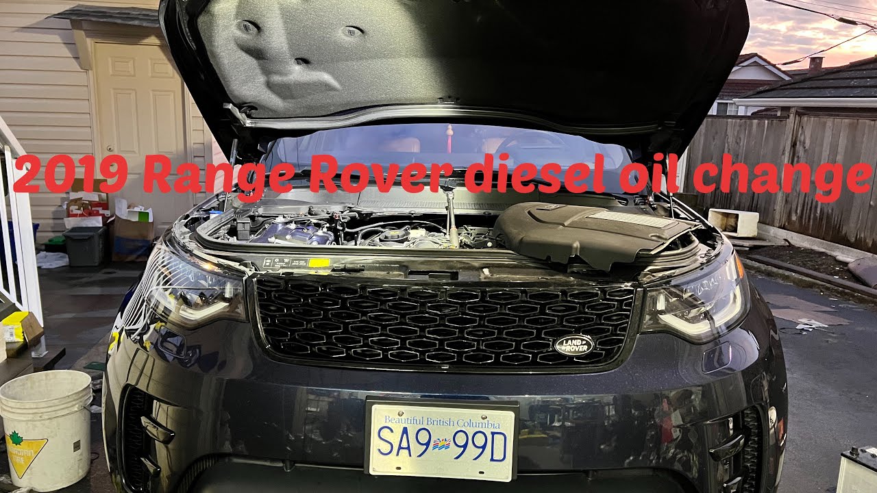 2019 Range Rover diesel oil change - YouTube