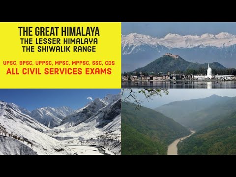 Great Himalaya , Lesser Himalaya, Shivalik ranges(map-study) geography ...