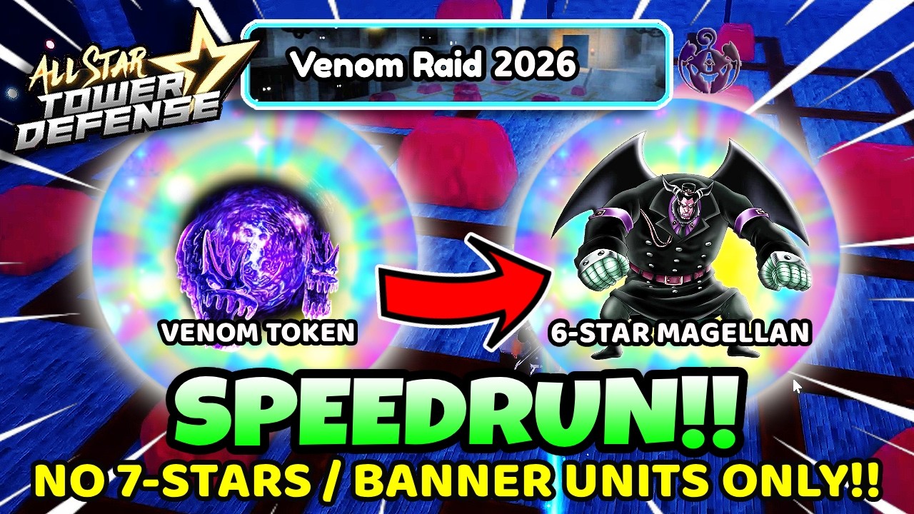 SOLO SPEEDRUN Venom Raid (No 7-Stars!) | OG All Star Tower Defense ...