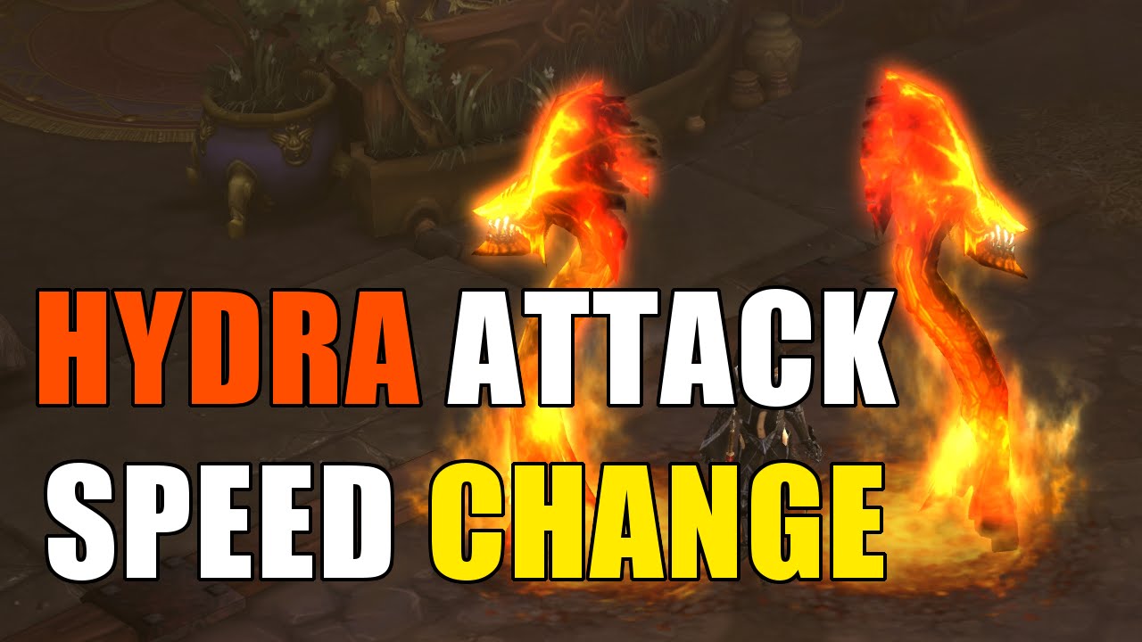 Diablo 3 RoS : Wizard Hydra Attack Speed Change 2.1.2 PTR - YouTube