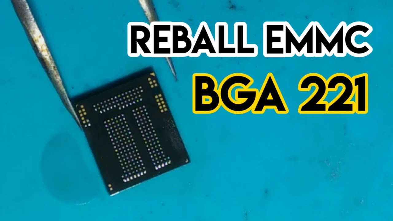 Trik Cetak ulang kaki bga emmc 221 anti gagal #emmc #jokisolder # ...