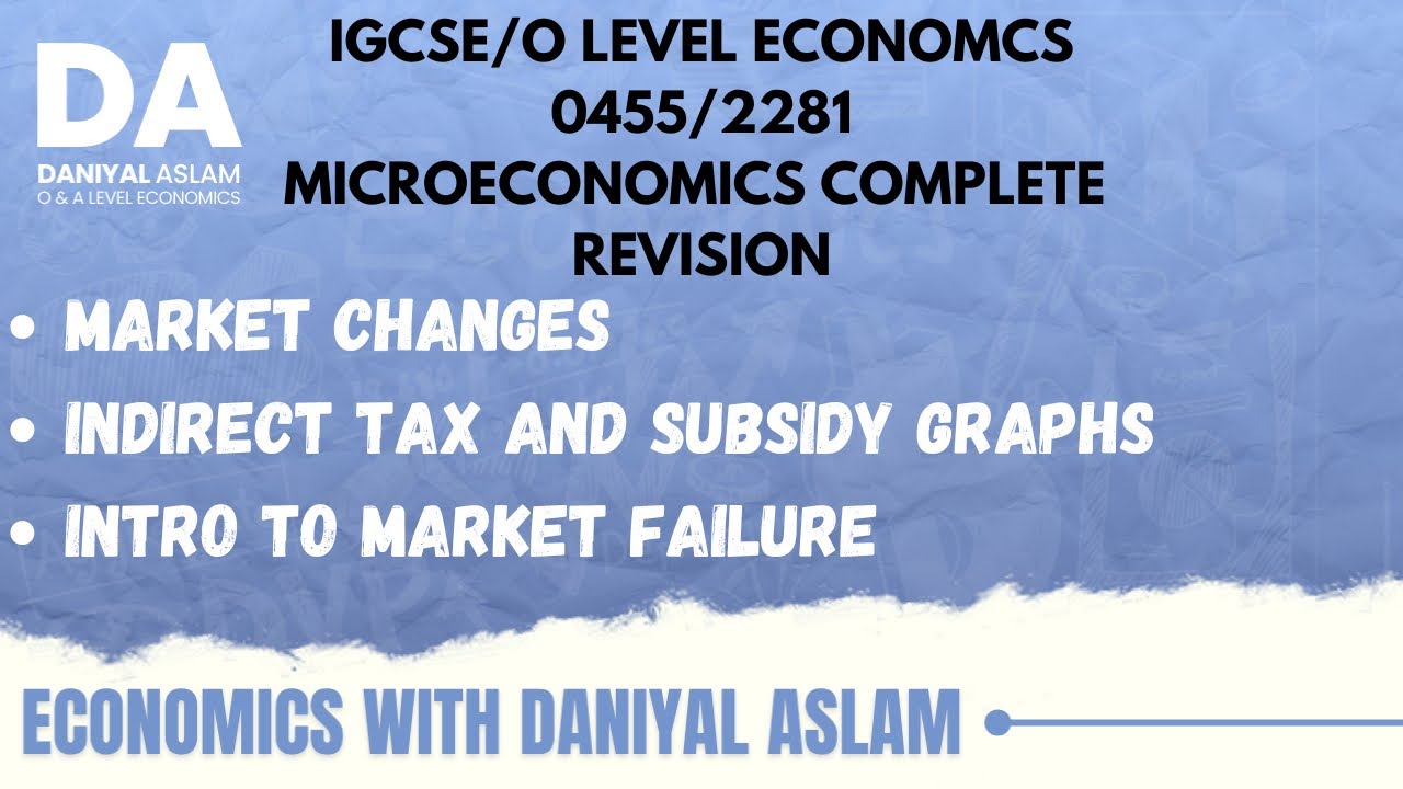 O level/IGCSE Economics 2281/0455 Microeconomics Revision Day 4 - YouTube