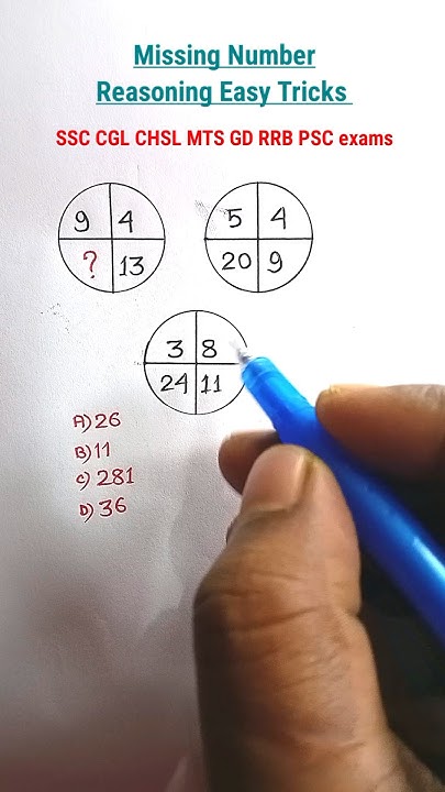 Missing Number| Reasoning Tricks in Hindi| Reasoning Classes for SSC CGL CHSL MTS CRPF RRB ...