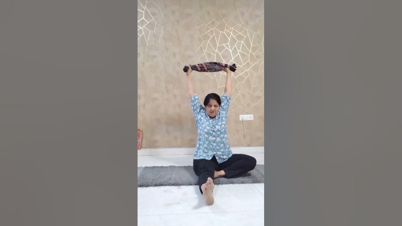 for muscles alignment, stretching and yoga with the help of dupatta - YouTube