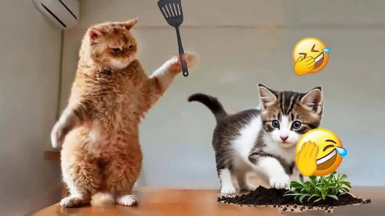 I would die laughing for these FUNNIEST Cats 😁Funniest Cat Reaction😹🐕 ...