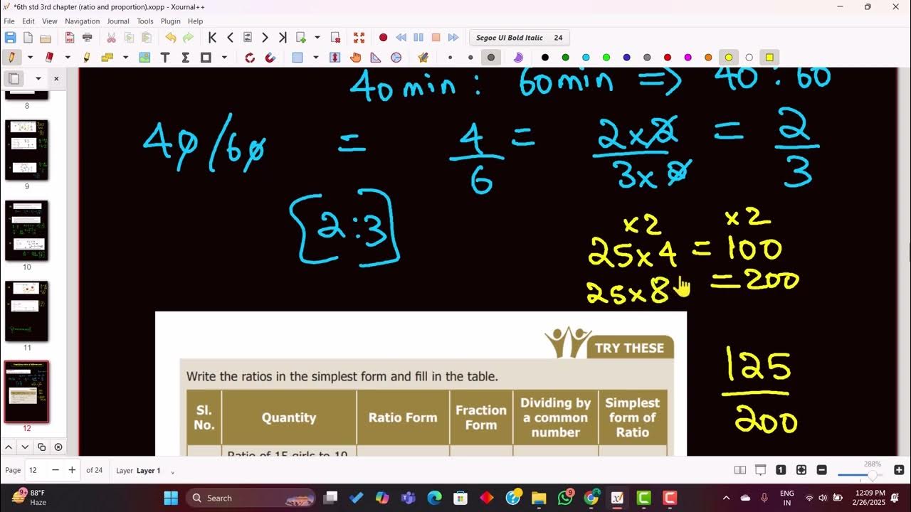 Simplifying ratios of Different units - YouTube