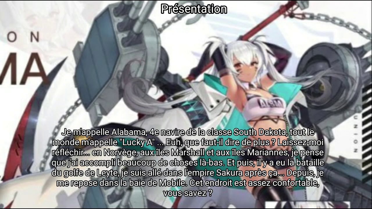 Azur Lane - Alabama [Dialogues Sub Fr] - YouTube