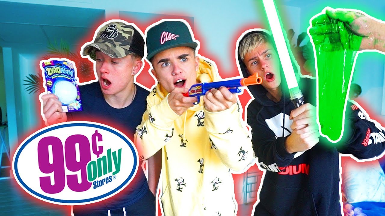 99 CENT STORE PRODUCT TESTING! *DIY Slime Kit* (British try American ...