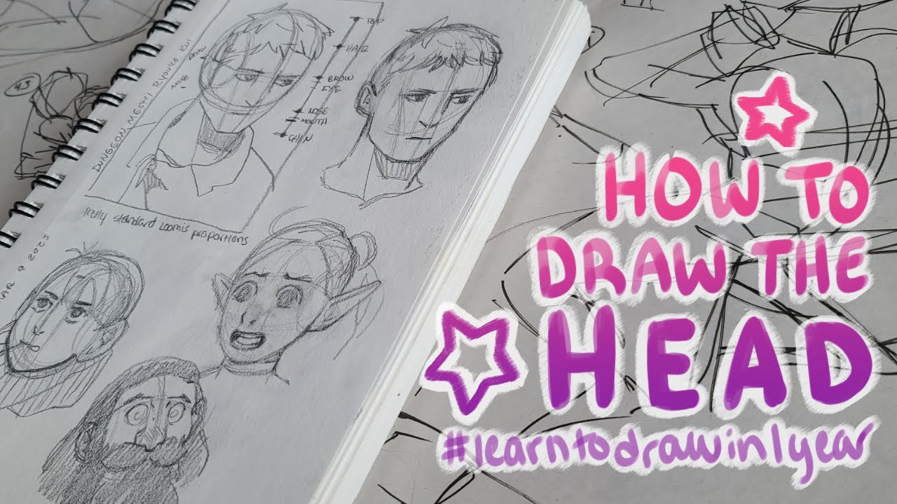 How to Draw Heads | learning to draw gestures, the Loomis head, and one ...