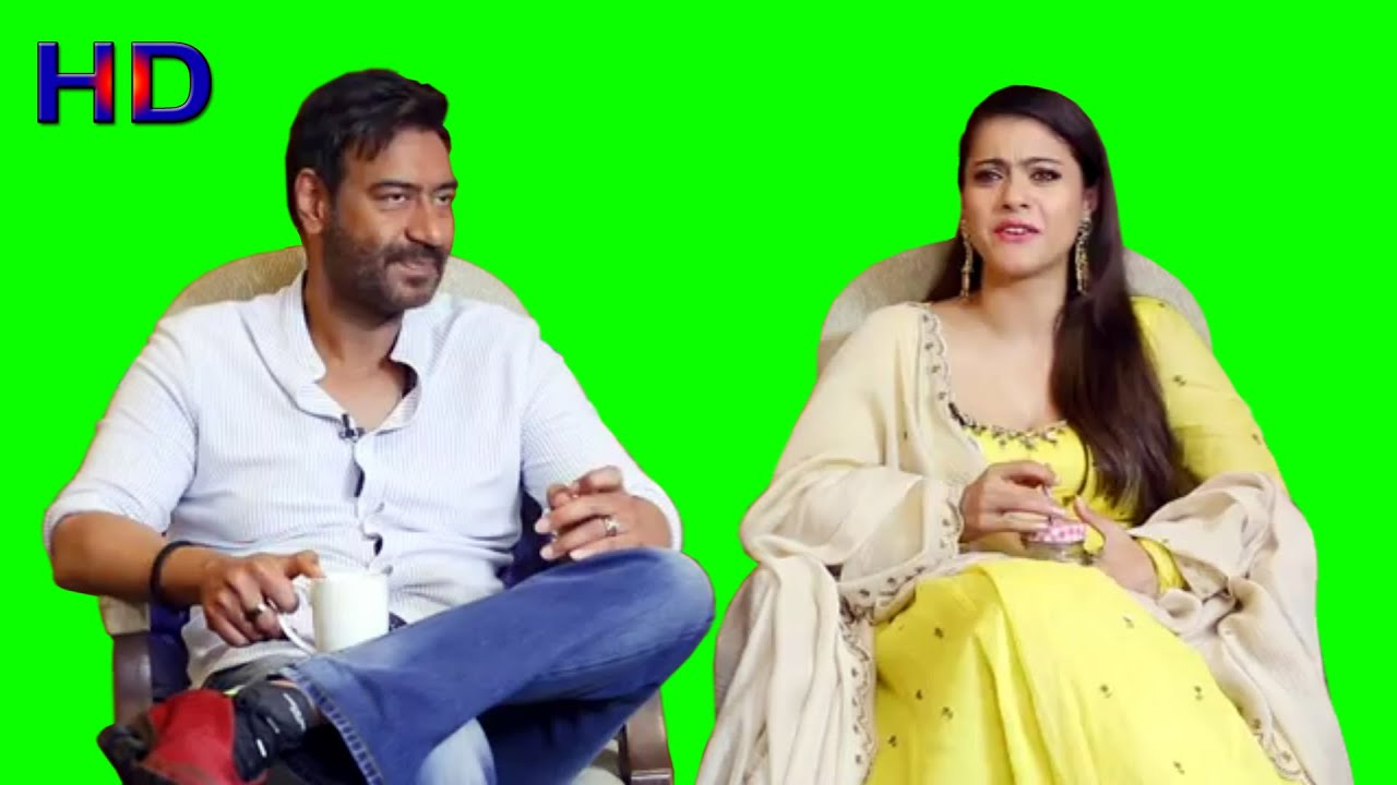 अजय देवगन एंड काजोल ग्रीन स्क्रीन वीडियो Ajay Devgan and Kajol Green ...