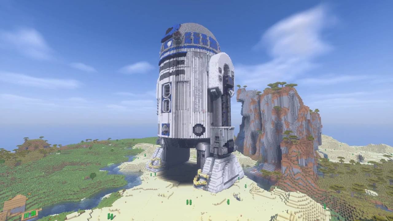 Minecraft R2D2 Build - Star Wars - YouTube