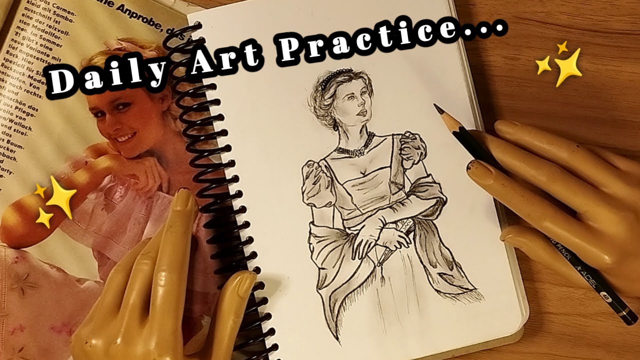 Fashion Girl sketch practice | daily Art Practice - YouTube