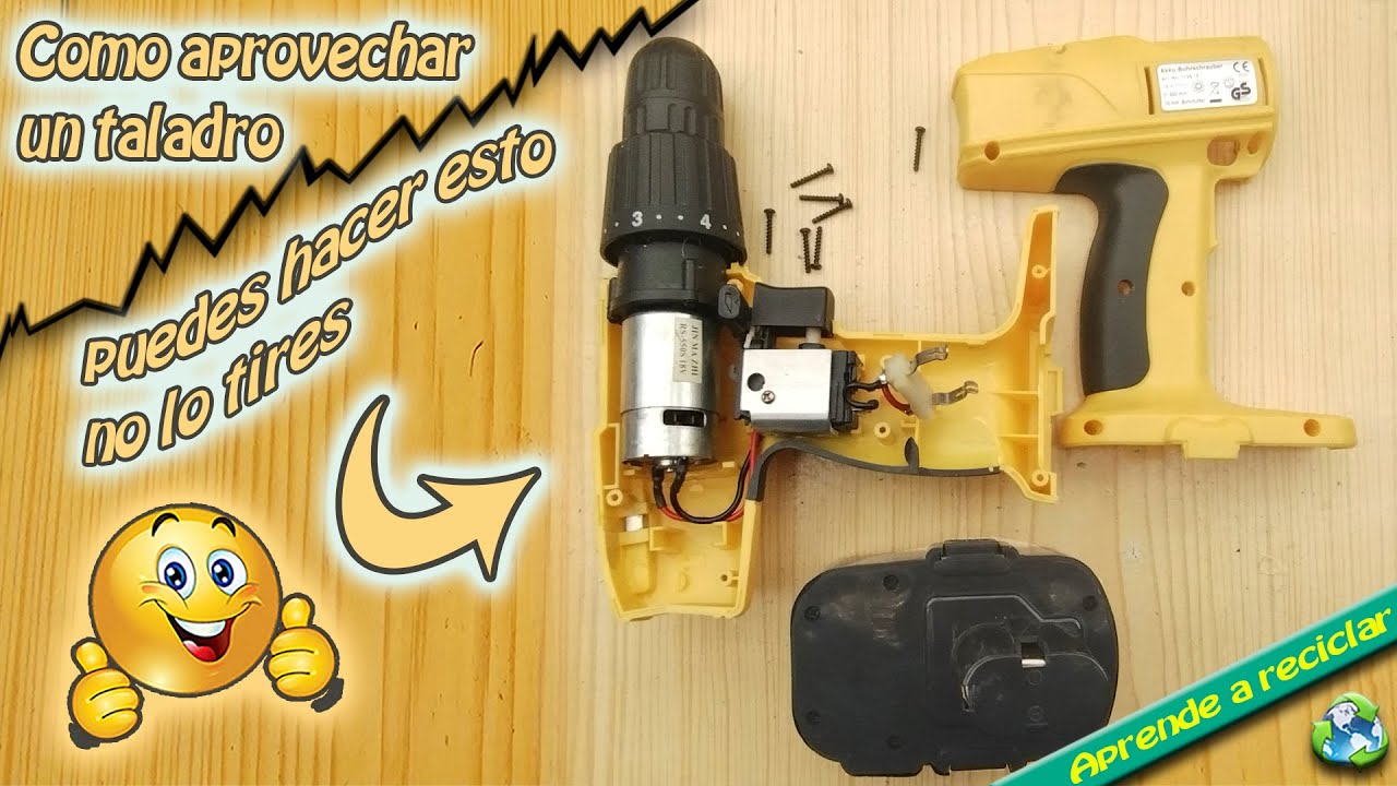 No tires tu taladro estropeado haz esto - YouTube