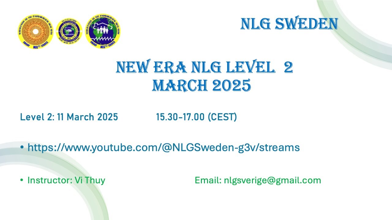 NLG Sweden - NLG New Era Level 2, Live 11 Mar 15.30 (CEST) - TRỰC TIẾP ...