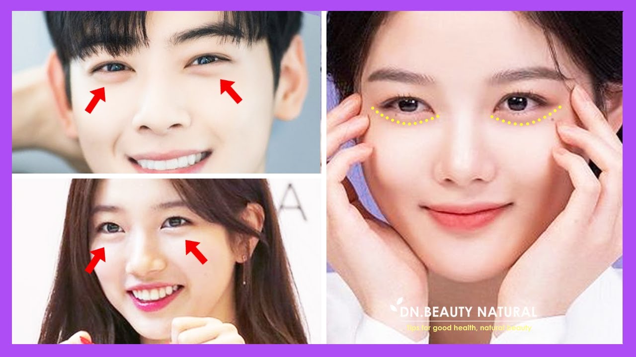Cómo conseguir ojos coreanos de Aegyo Sal, ojos hinchados, ojos ...