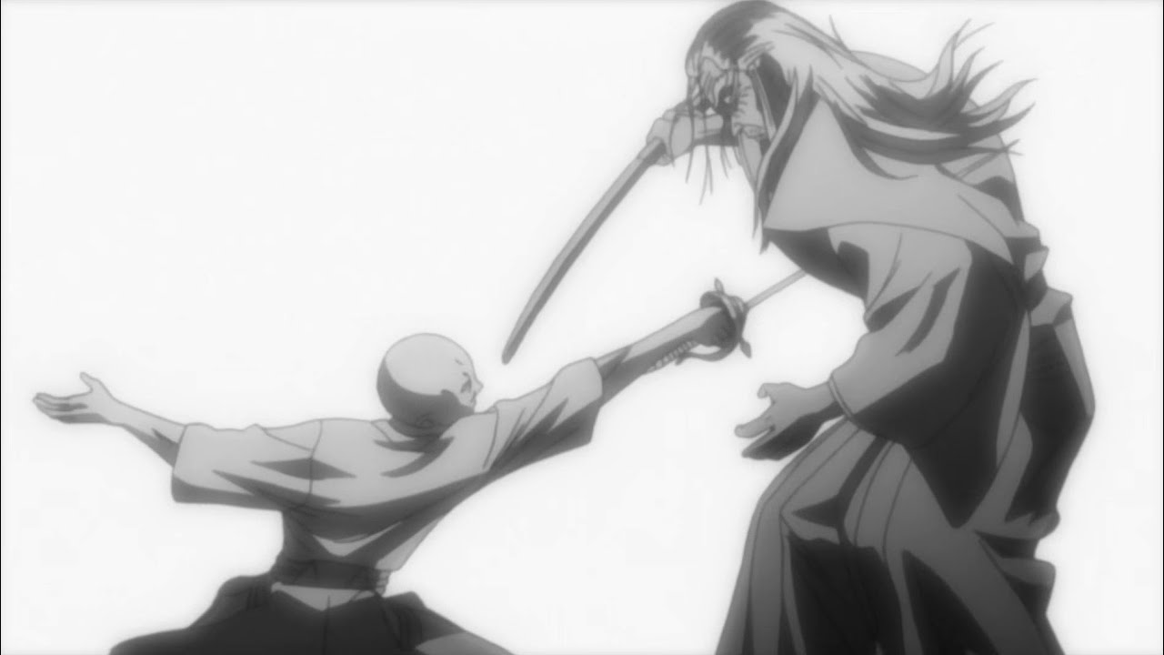 Shigurui Death Frenzy - Master Kogan Destroys The Rival Dojo's ...