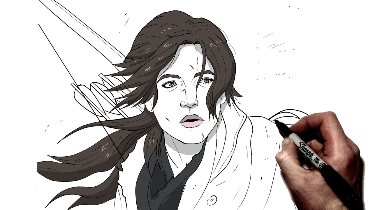 How To Draw Lara Croft | Step BY Step | Rise of Tomb Raider - YouTube