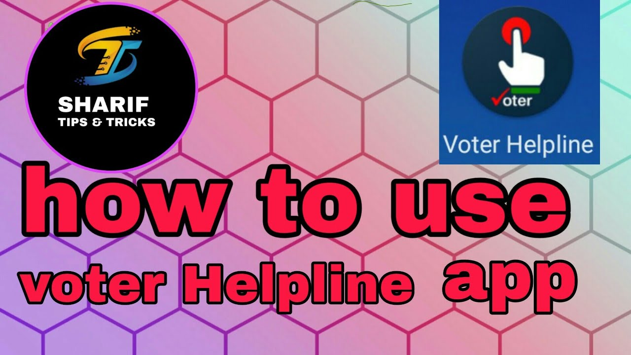 how to use voter helpline app - YouTube