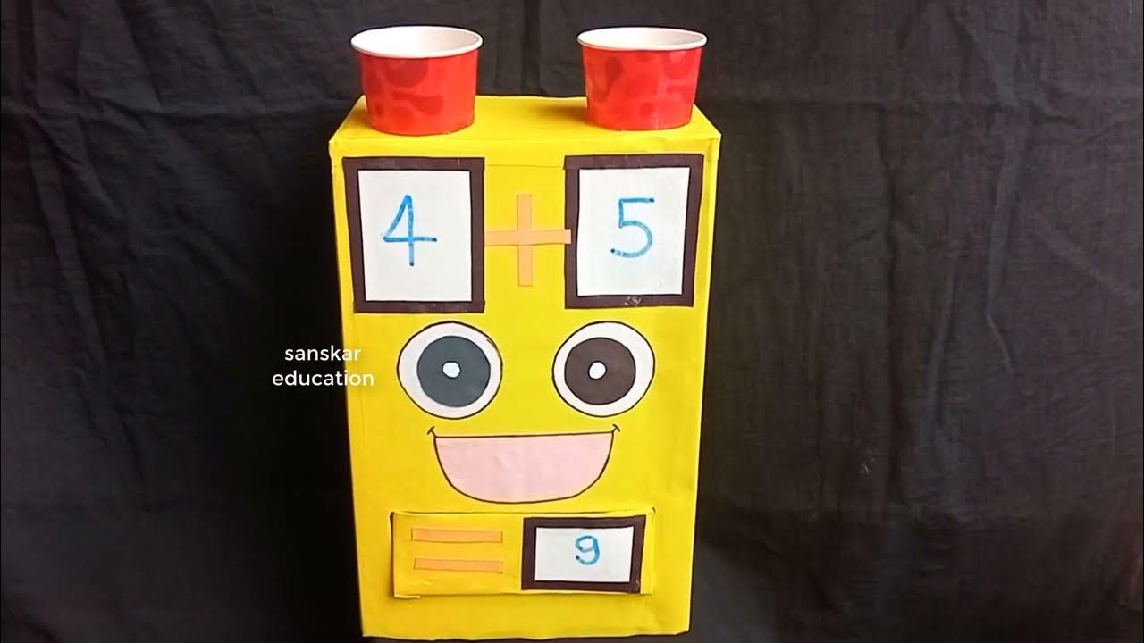 Addition Machine math working model | math project for class 1|math TLM ...