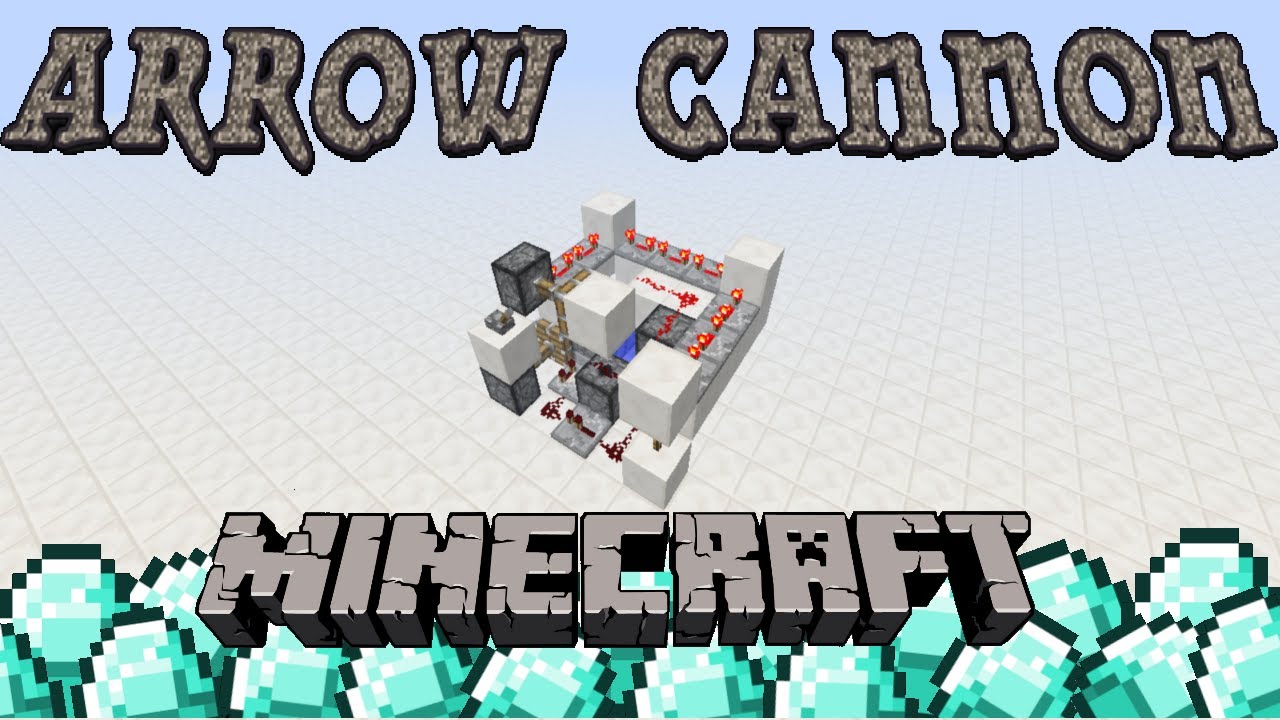 Minecraft | Compact Arrow Cannon - YouTube