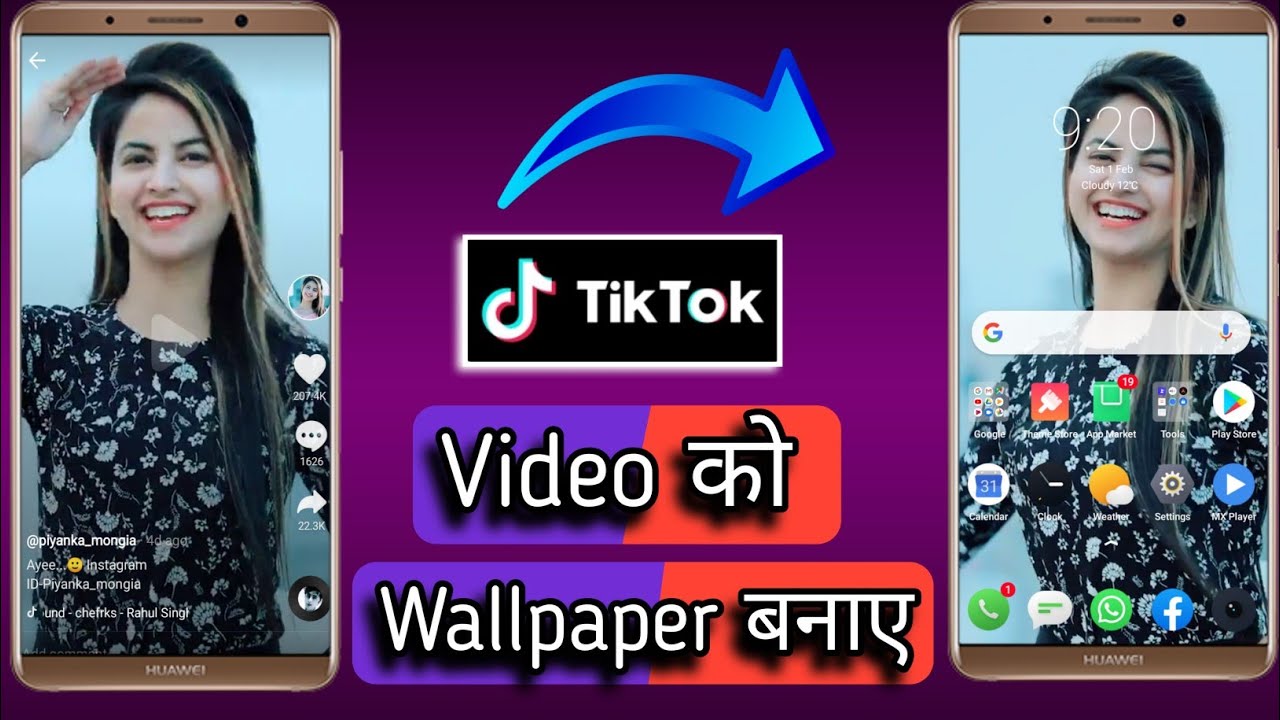 How to set tiktok video on home screen!tiktok video set wallpaper ...