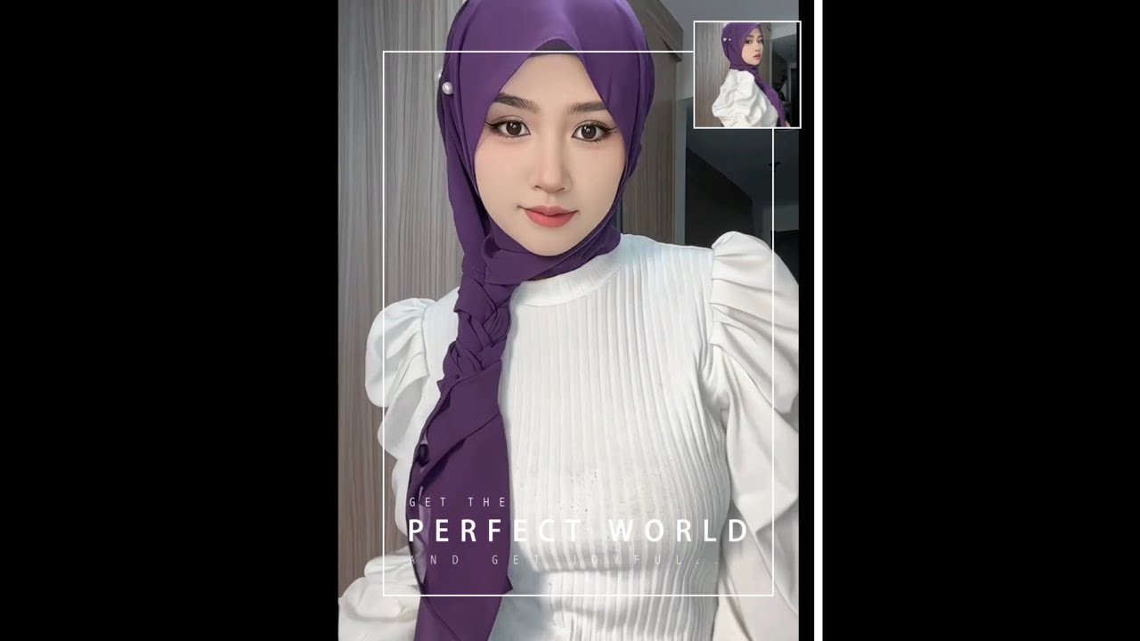 2Minutes Party Wear Hijab Style ll Easy Braid Style Hijab ll Unique ...