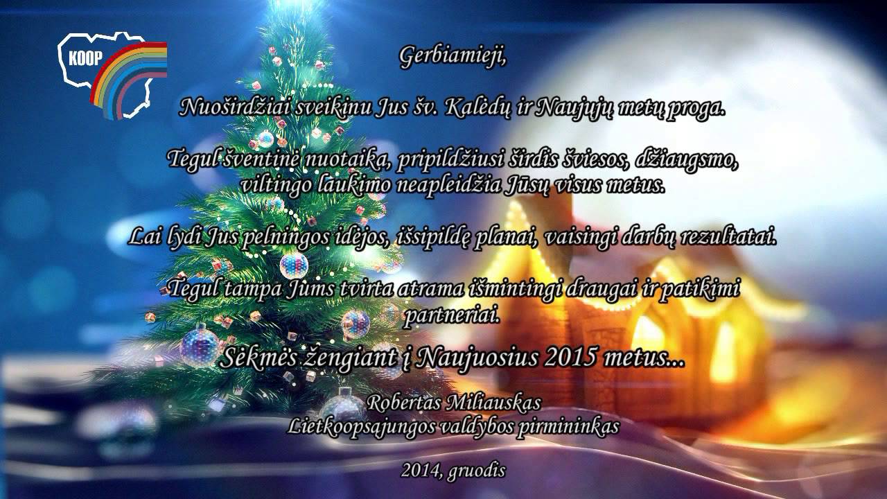 Sveikinimas Kaledos - YouTube