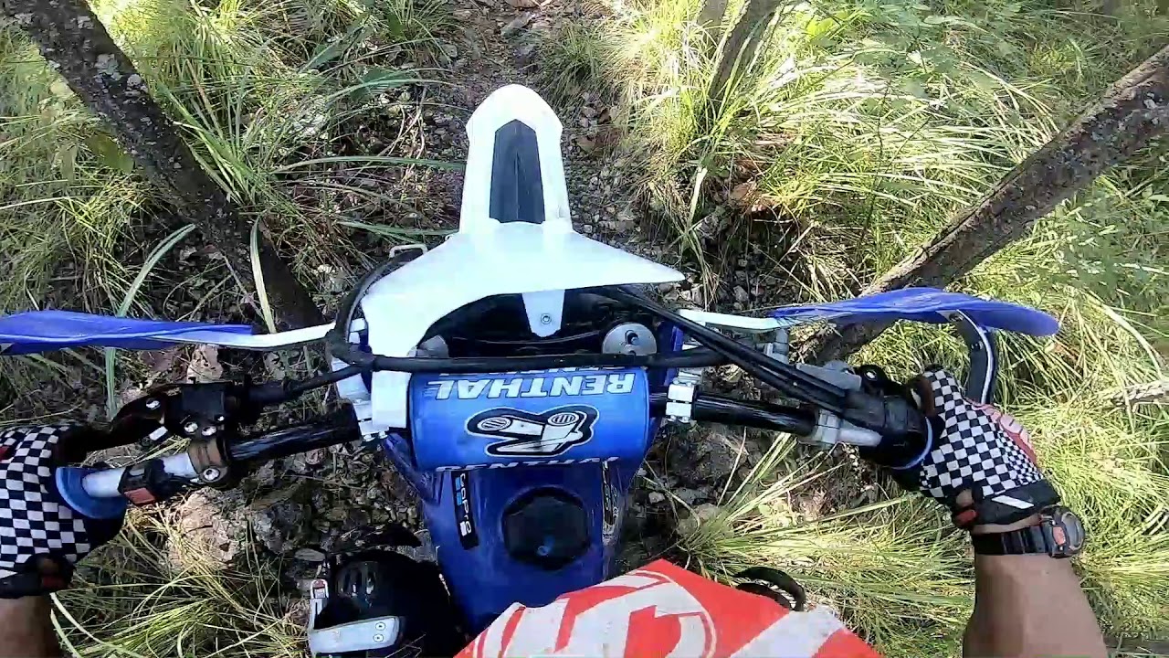 2002 wr250f single track - YouTube