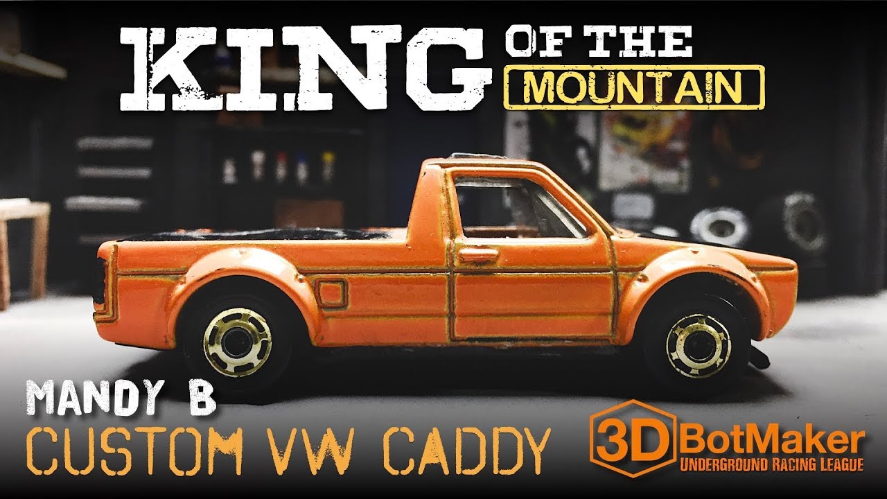Custom VW Volkswagen Caddy vs Rally Cat - Hot Wheels Diecast Racing ...