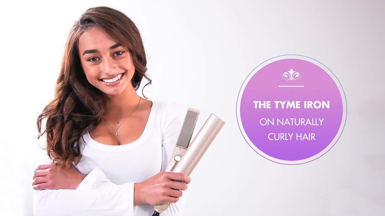 TYME STYLE: Jayla Curls Her Naturally Curly Hair with The TYME Iron Pro ...