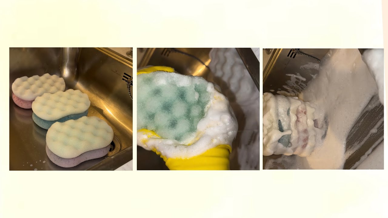 Soapy Suds: ASMR bleach combo🧽 - YouTube