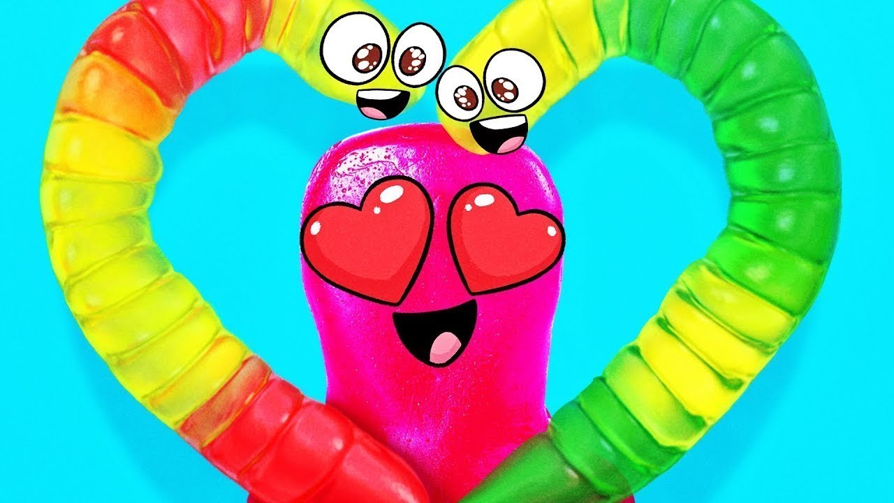 LINDOS GUSANOS de GOMITAS para Super Slime Sam - YouTube