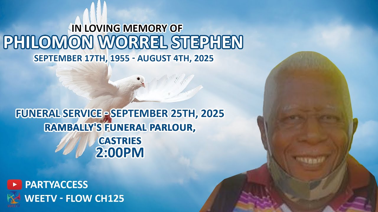 Funeral Service of Philomon Worrel Stephen - YouTube