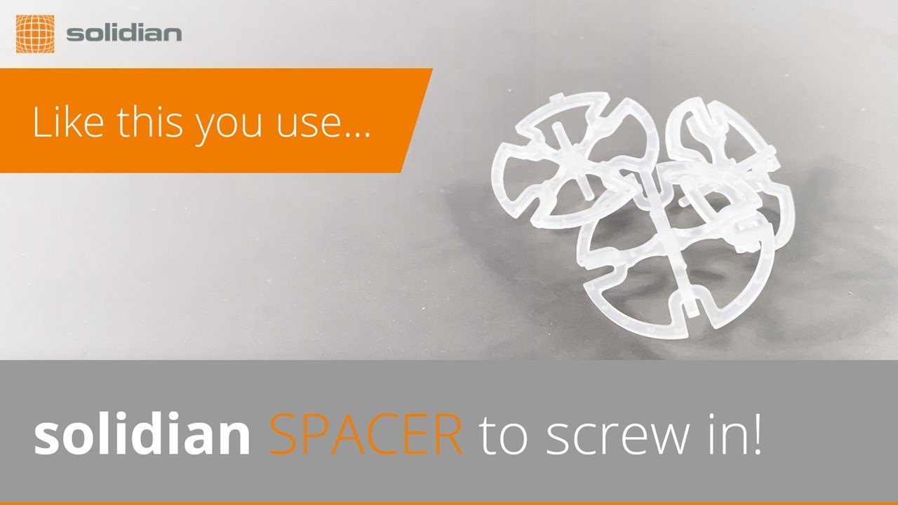 solidian SPACER I minimal contact area I high-quality fair-faced ...