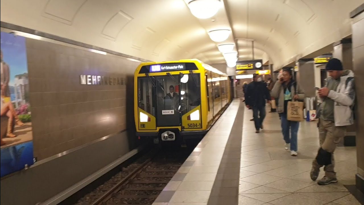 U-Bahn Berlin|Mitfahrt im H01 auf der U6 von Mehringdamm bis Kurt ...