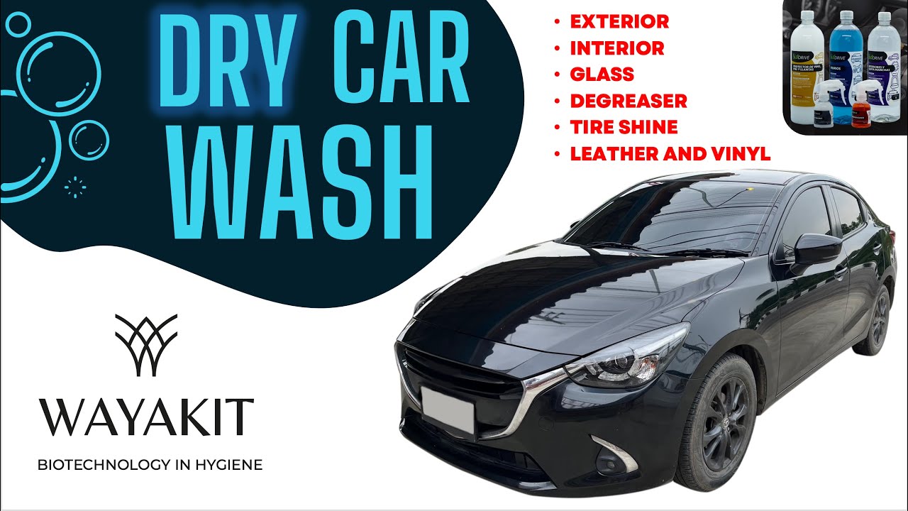 Dry car washing and cleaning, no WATER needed! with WAYAKIT - YouTube