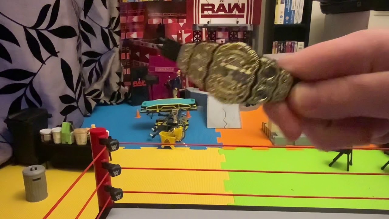 WWE & AEW Action Figure Championship & Custom Championships Collection ...