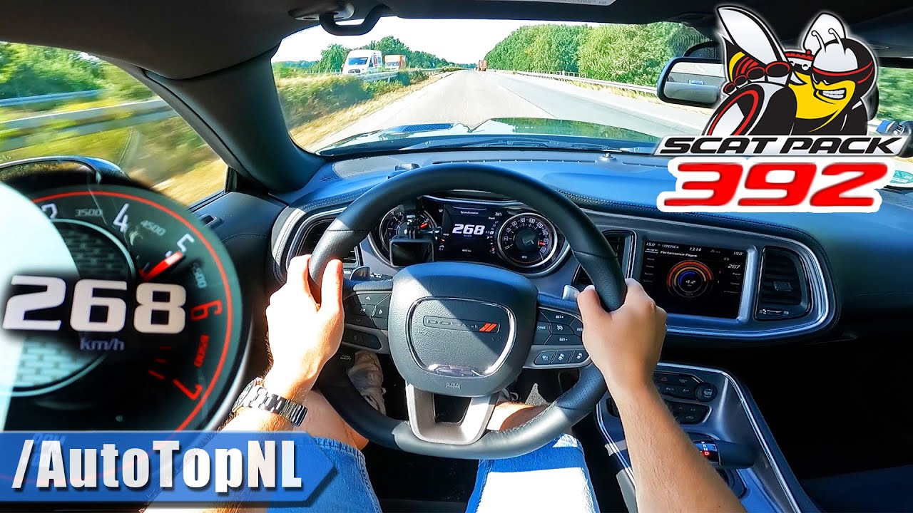 Dodge Challenger R/T SCAT PACK 392 | 6.4 HEMI V8 | 268KM/H on AUTOBAHN ...